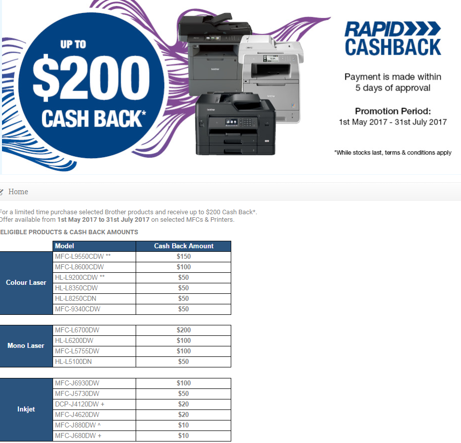 Printer Specials