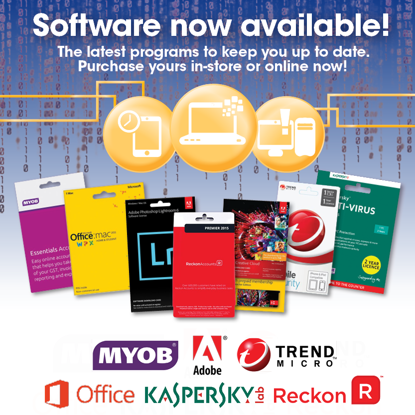 New Software & Gift Card Range